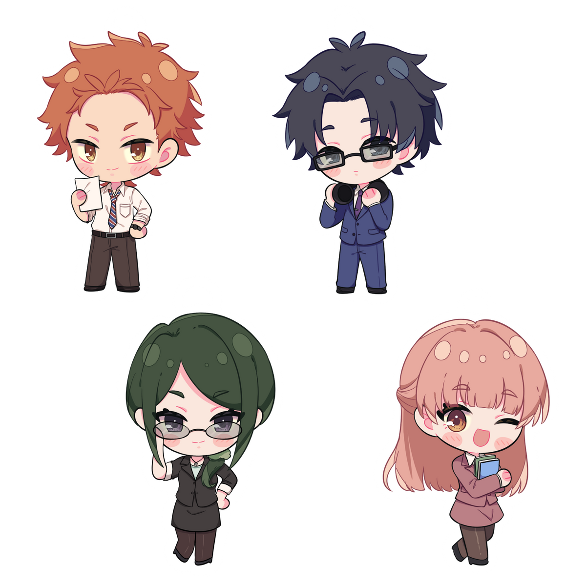 [In Hand] Keychains: Weeb – Fantasy Chibi