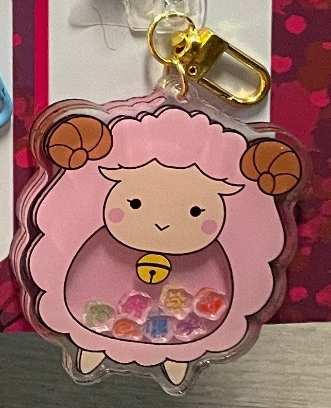 Keychains: Demon Sheep – Fantasy Chibi